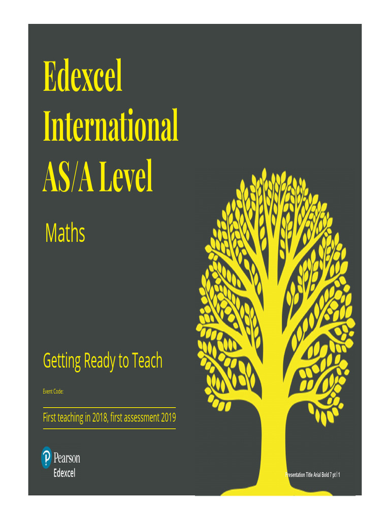 Getting Ready To Teach - Presentation Template IAL | PDF | Mathematical ...