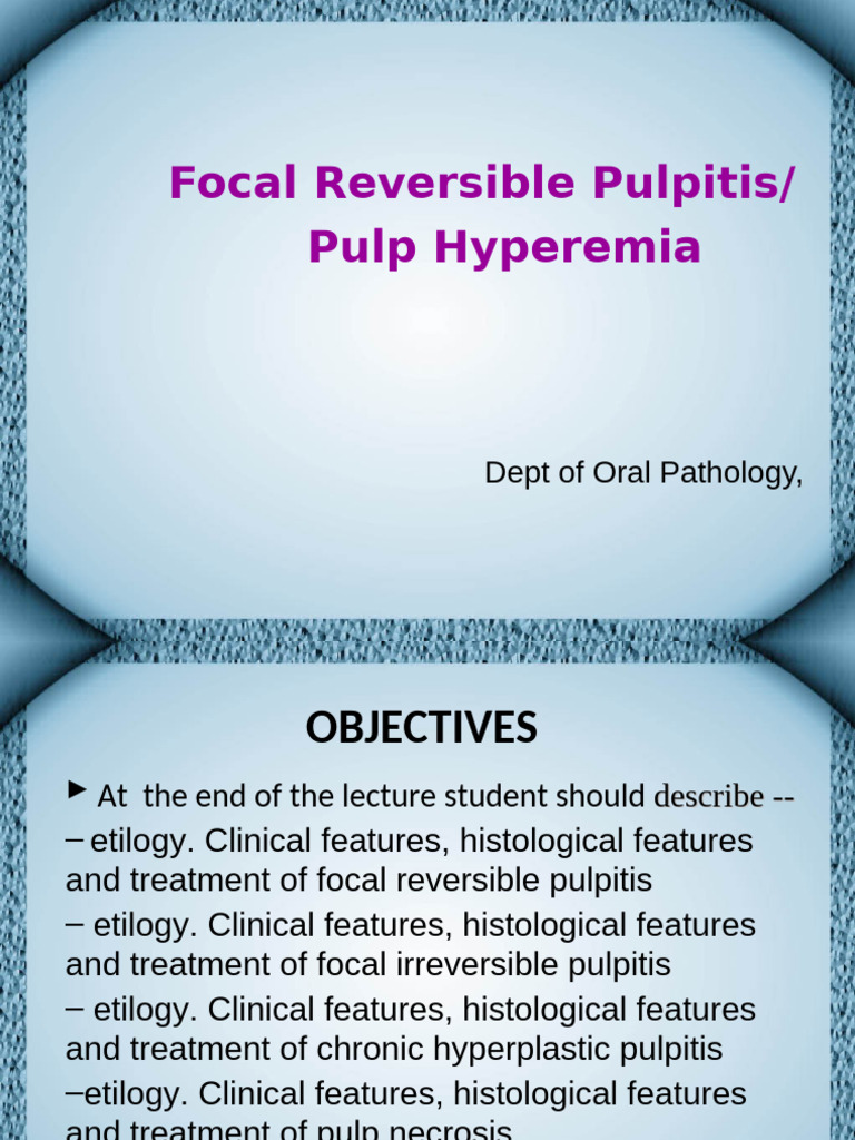Pulp Periapical Pathologies 2 | PDF | Tooth | Dentistry