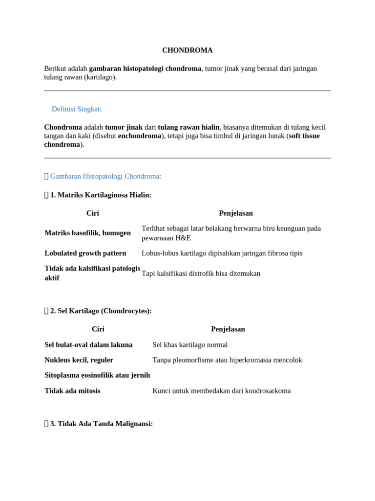 CHONDROMA 143 | PDF