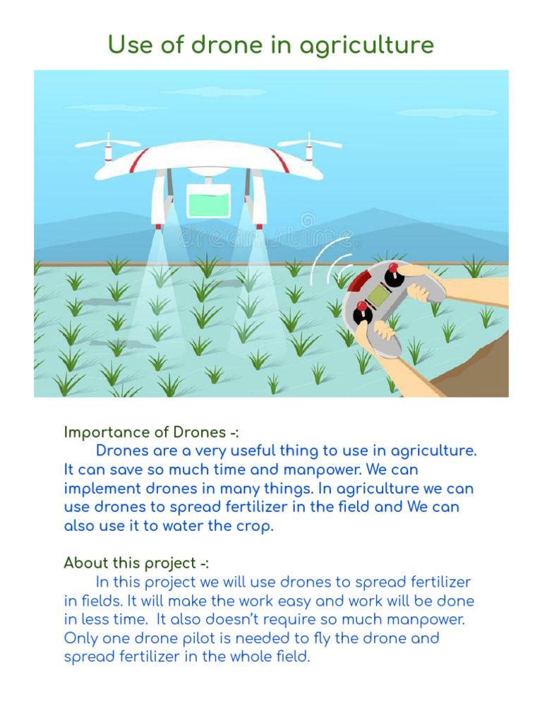 Use of Drone in Agriculture | PDF