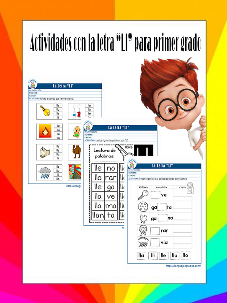 Actividades Con La Letra LL para Primer Grado | PDF