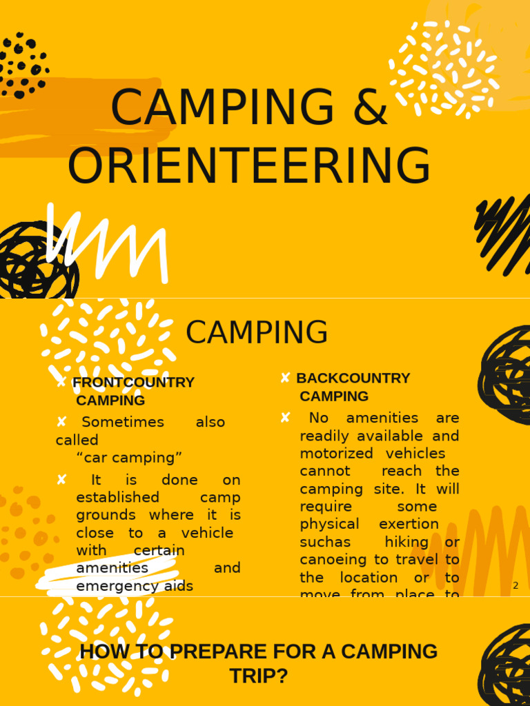 Camping and Orienteering | PDF | Compass