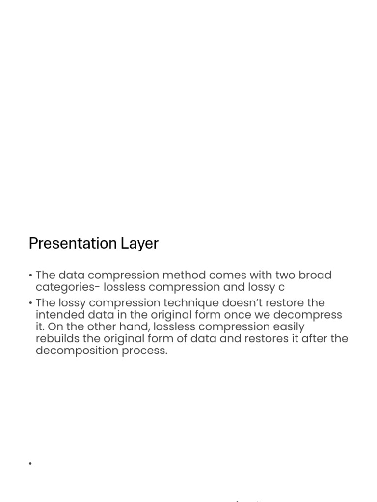 Presentation Layer | PDF