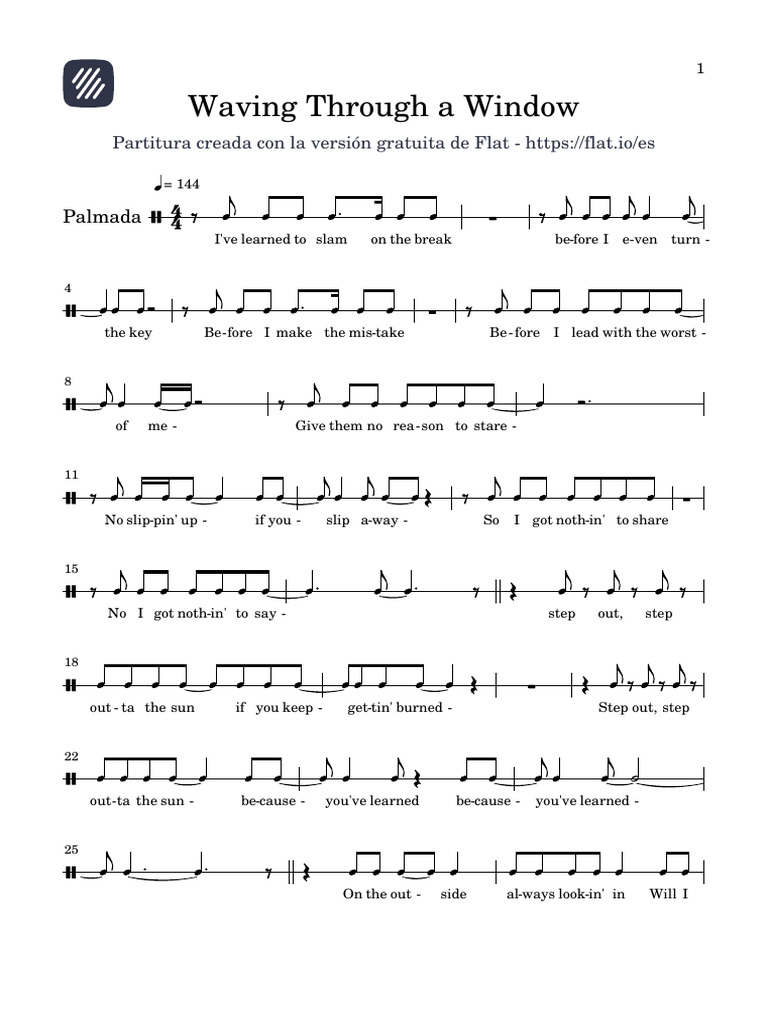 Waving Through a Window Lyrics | PDF
