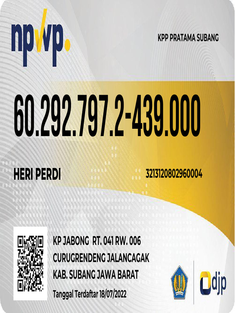 220112911923NPWP Heri | PDF