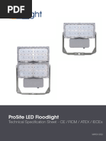 ProSite LED Floodlight Specs | PDF | Electrical Engineering | Electricity