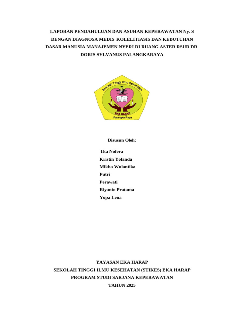 LP Askep Kolesistitis Ny.s Aster Acc PDF | PDF