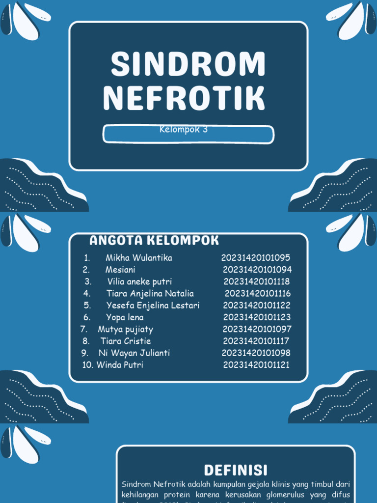 Pemahaman Sindrom Nefrotik dan Penanganannya | PDF