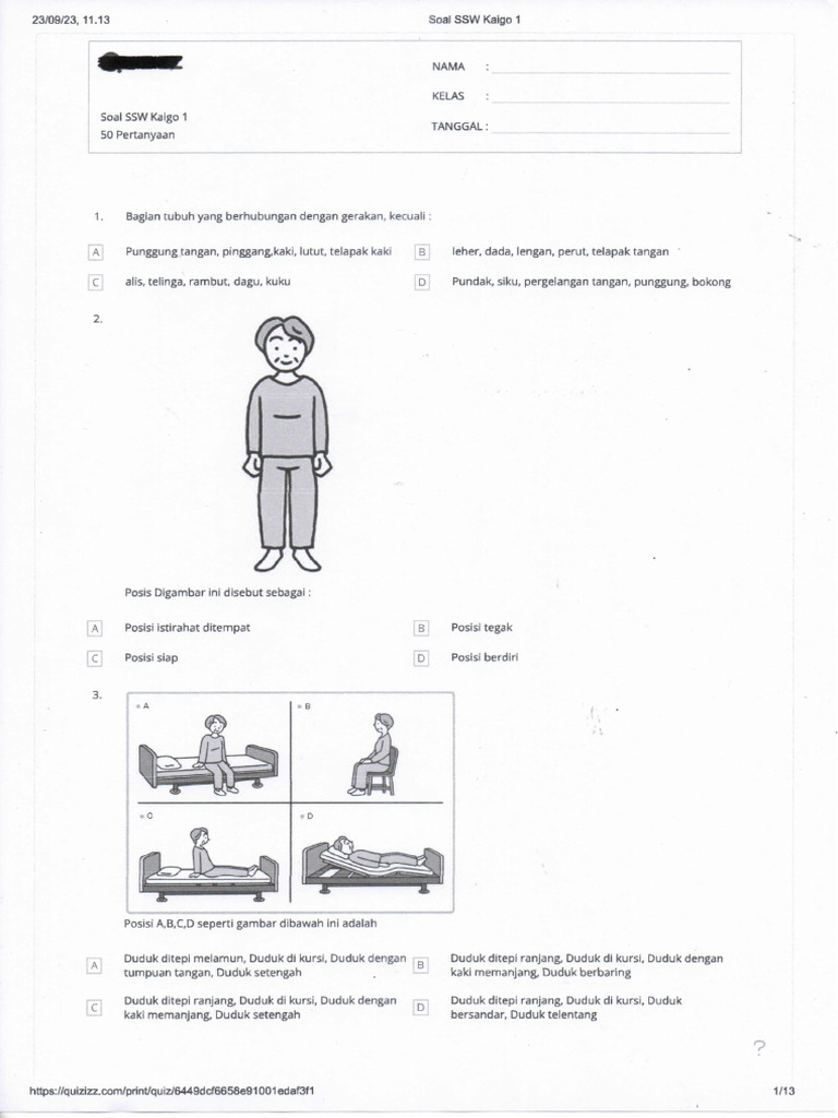 Soal Kaigo 50 Soal Full | PDF
