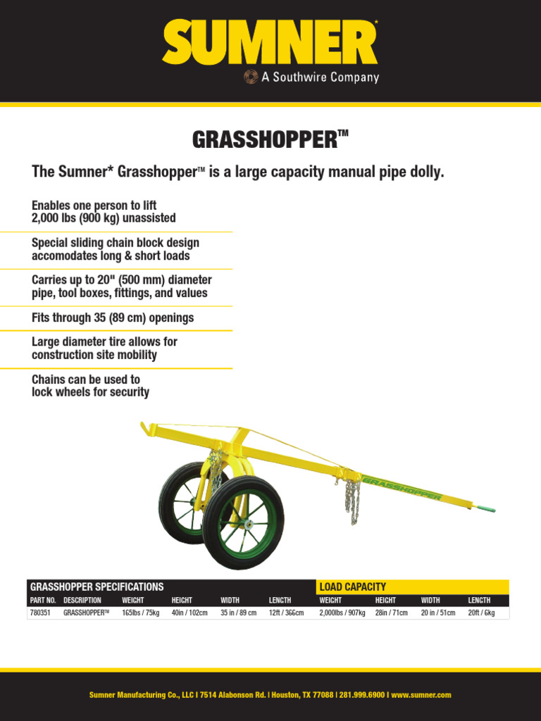 1906 Grasshopper Spec Sheet | PDF