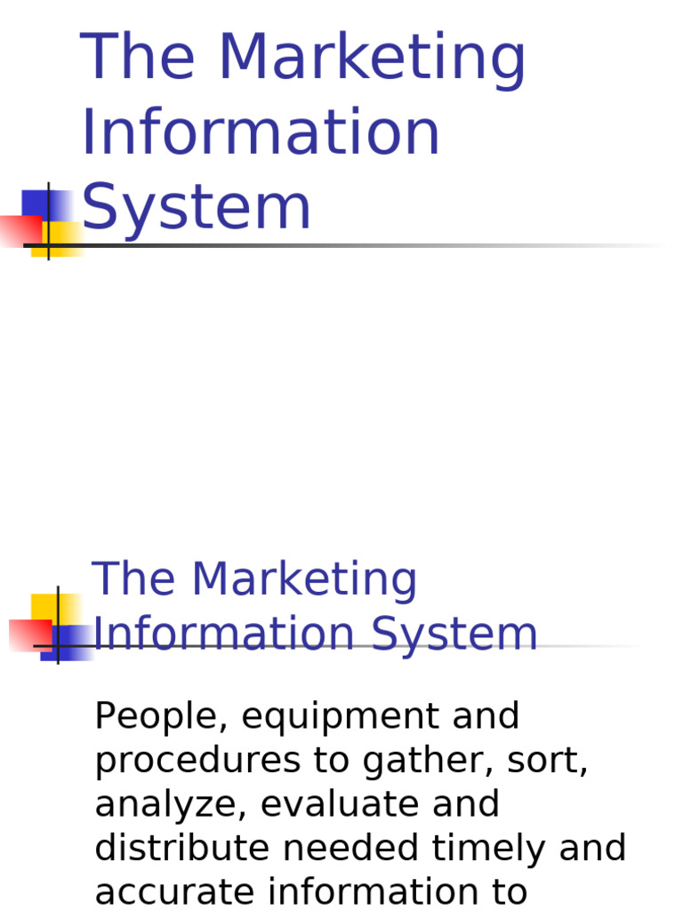 Marketing Information System Overview | PDF | Marketing Research ...