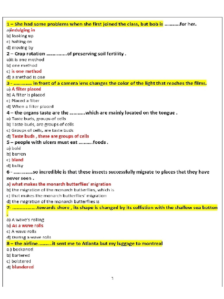 نماذج أسئلة Modly امتحان الانجليزي | PDF