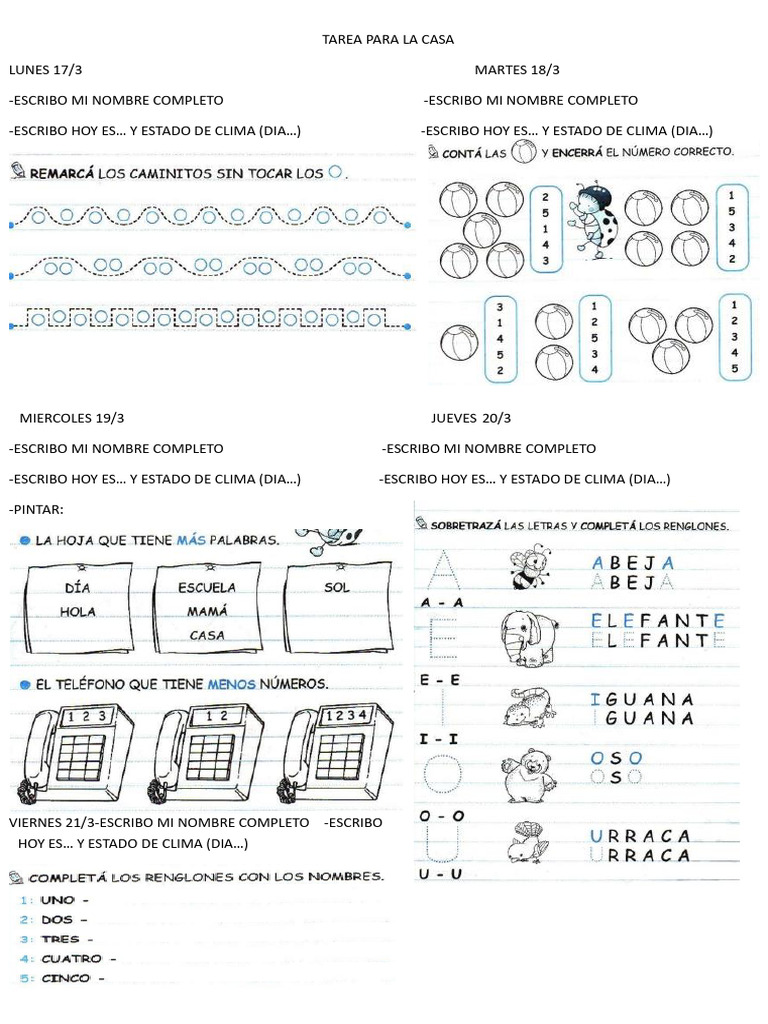 Tarea para La Casa 17 A 22-3 | PDF