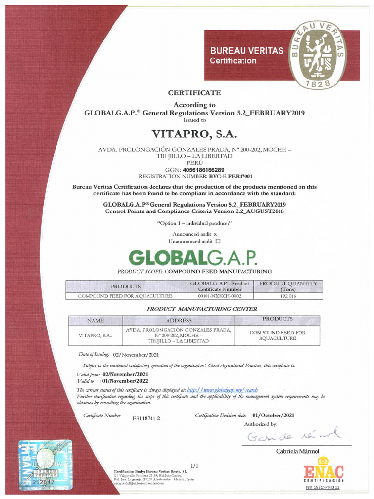 Global GAP Nov. 2022 | PDF