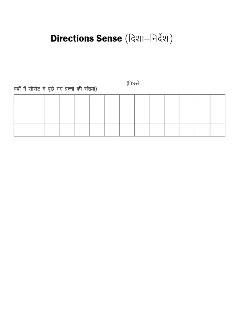 Direction Sense and Distance Problems | PDF | Space
