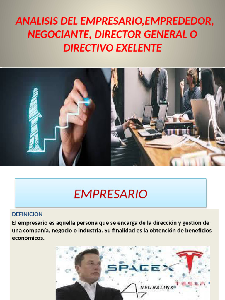 Analisis Del Empresario, Emprededor | PDF | Business | Iniciativa empresarial