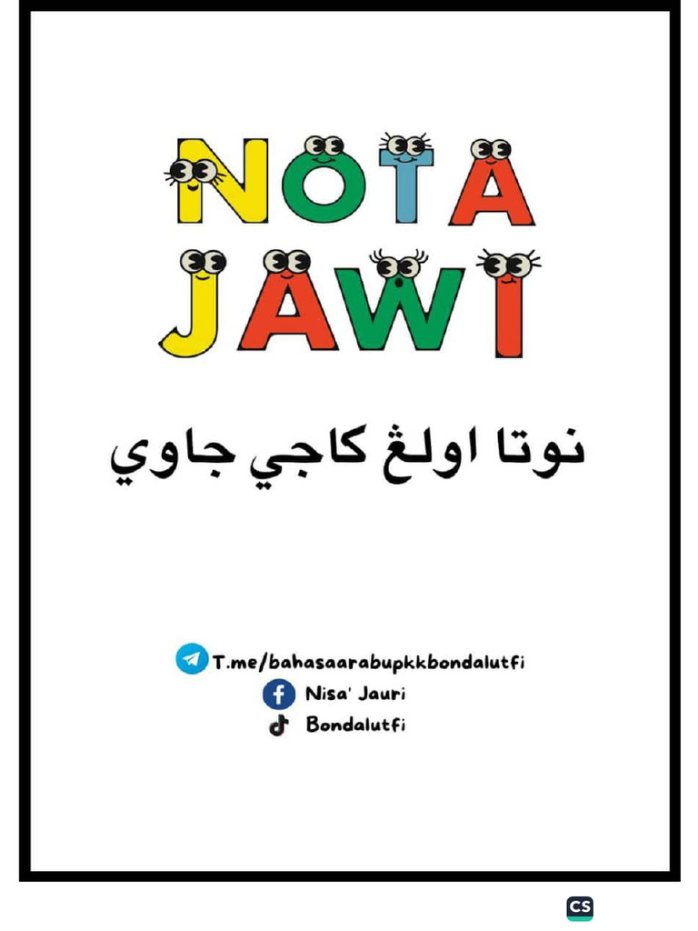 Nota Jawi Bonda Lutfi | PDF