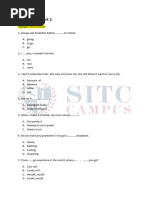 BS-CLS Final Exam Question Bank | PDF