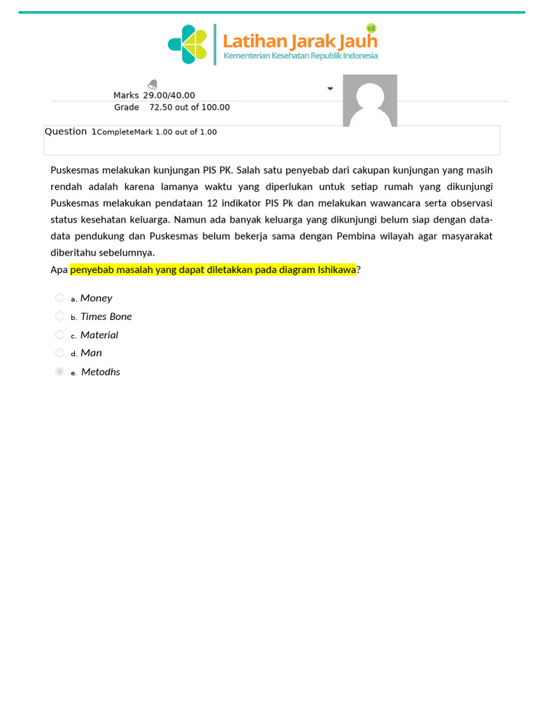 Latihan Soal MP 14 B | PDF