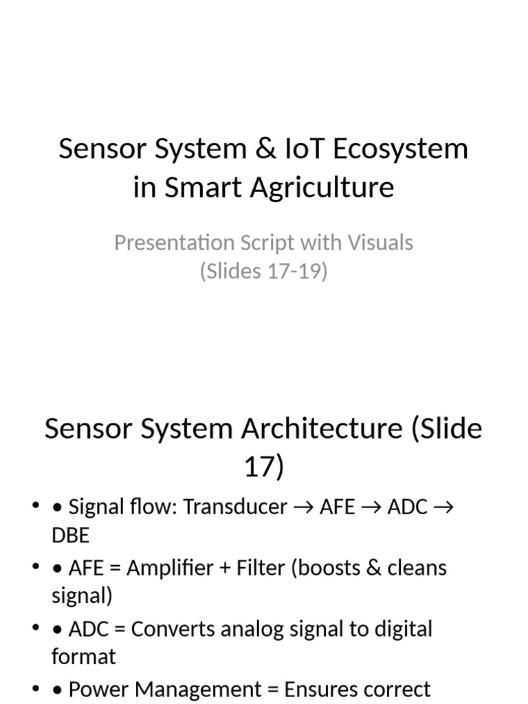 Smart Agri Slides 17 To 19 | PDF