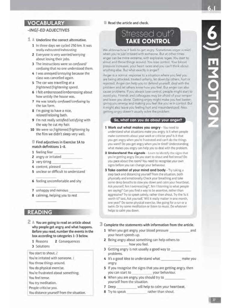 Workbook Unit 6 - Speak Out Int | PDF