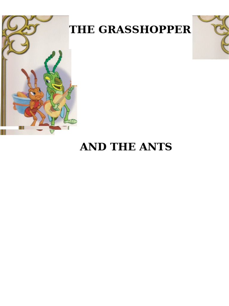 Grasshopper and Ants: A Cautionary Tale | PDF