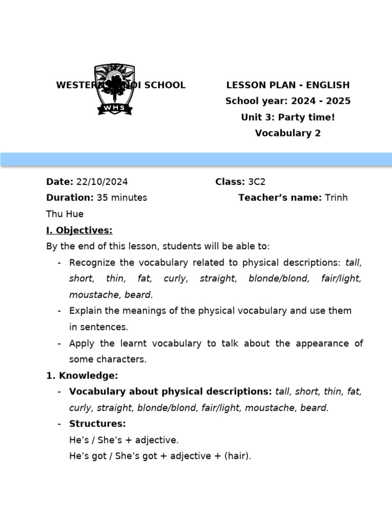 LP.3C. Unit 3.Vocab2 | PDF | Vocabulary | Human Communication