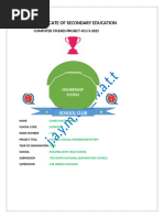 KCSE Computer Studies 2025 Project Outline | PDF