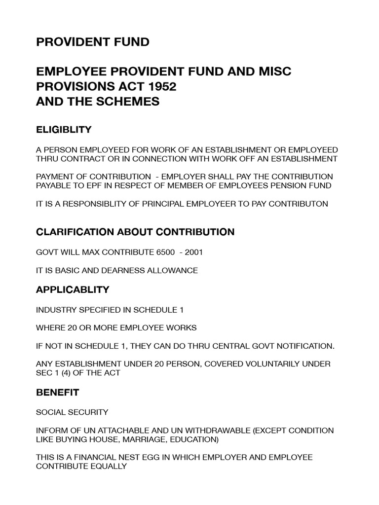 EPF Act Section 1(4) Overview | PDF