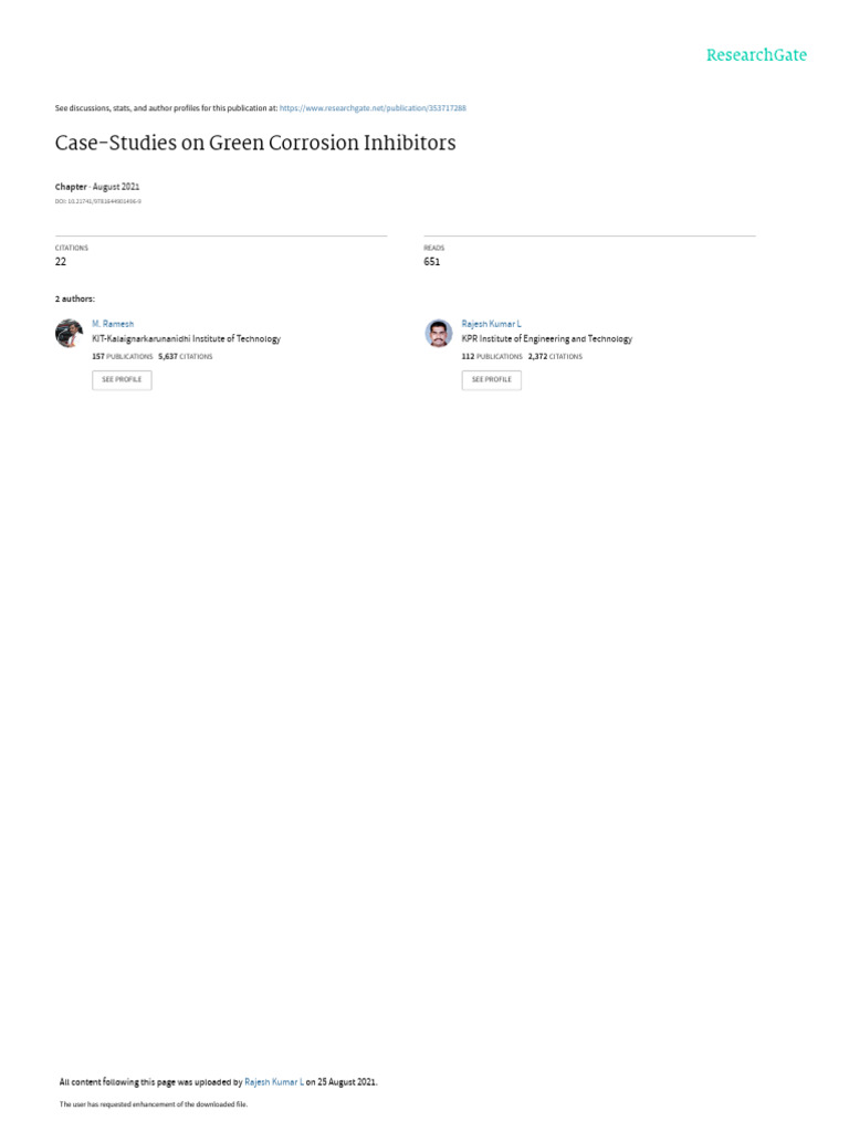 Unit2 (6 of 6) Corrosion Case Study | PDF | Corrosion | Adsorption