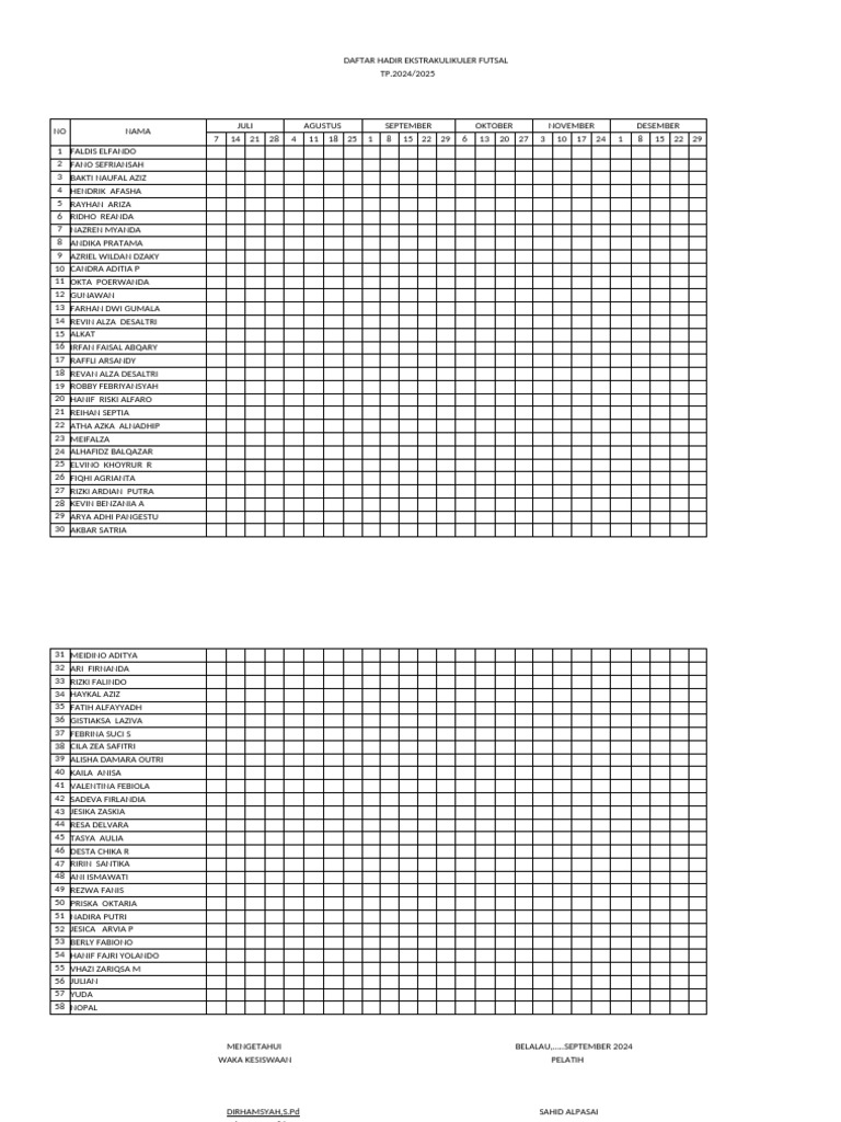 Absen Marching | PDF