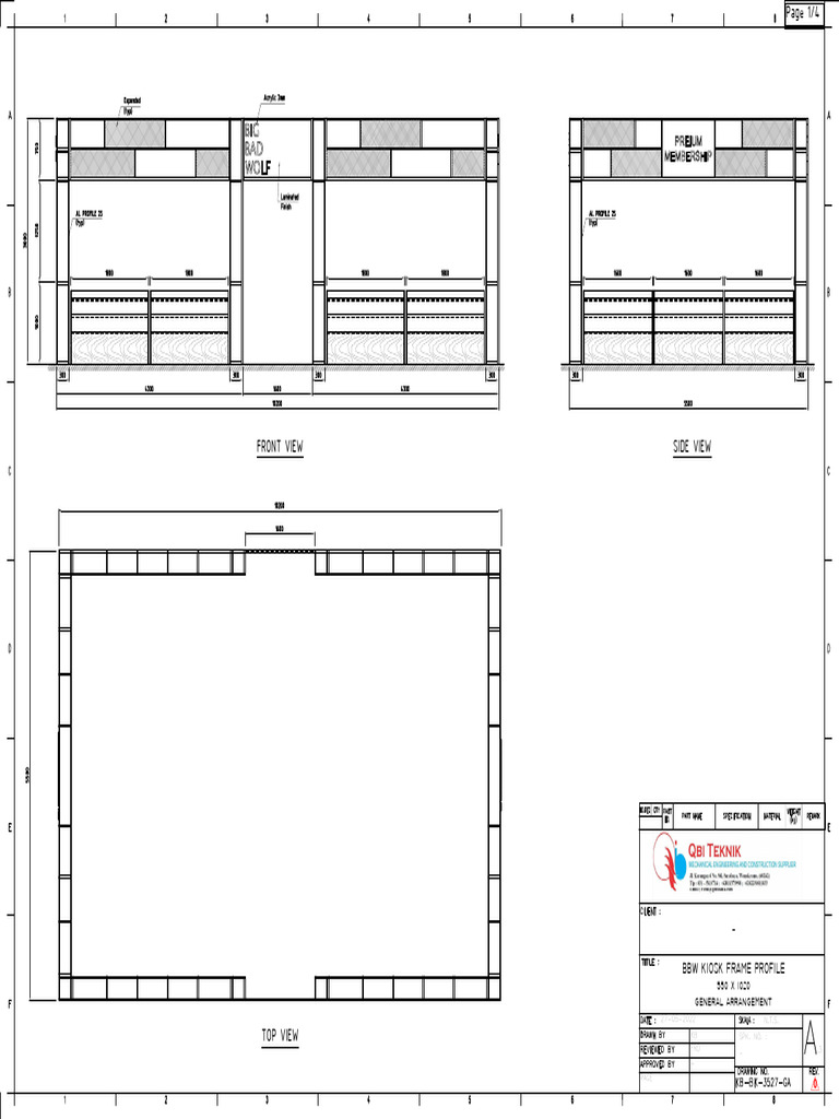 General Arrangement - BBW Kiosk | PDF