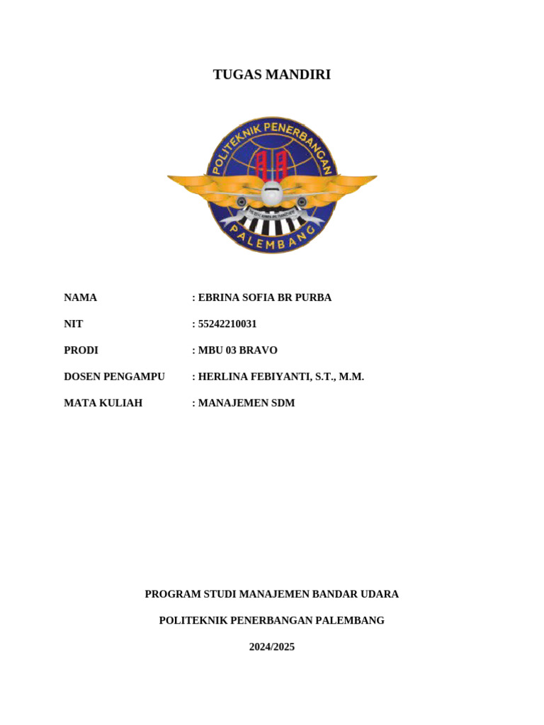 Tugas Mandiri Ebrina Sofia Mbu3b | PDF