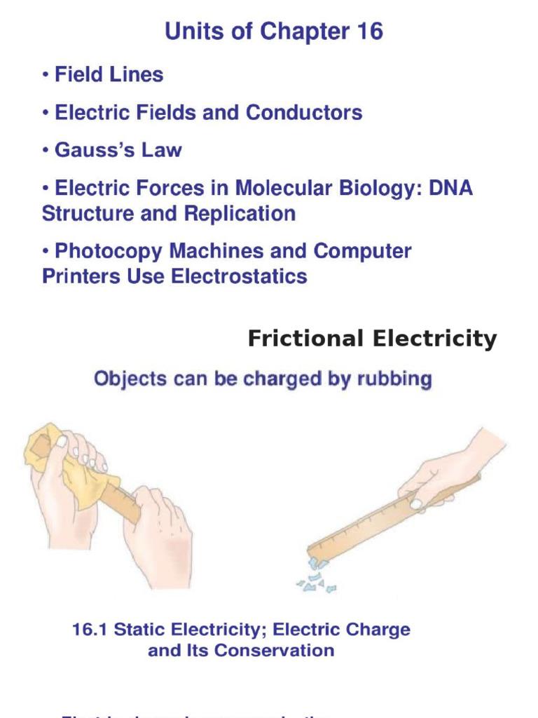 Lect1 - Electric Charges and Fields | PDF