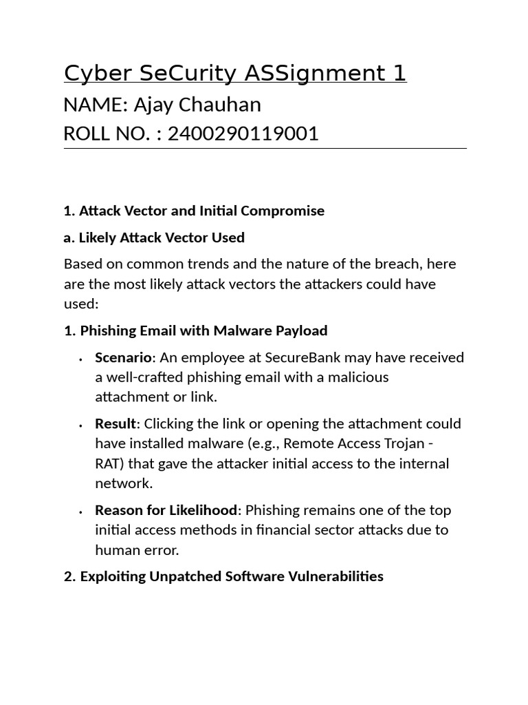 Cyber Security Assignment 2 | PDF | Security | Computer Security
