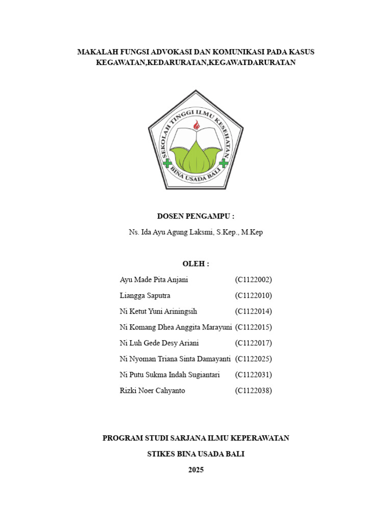 Tugas 13 Gadar - Kelompok 1 | PDF