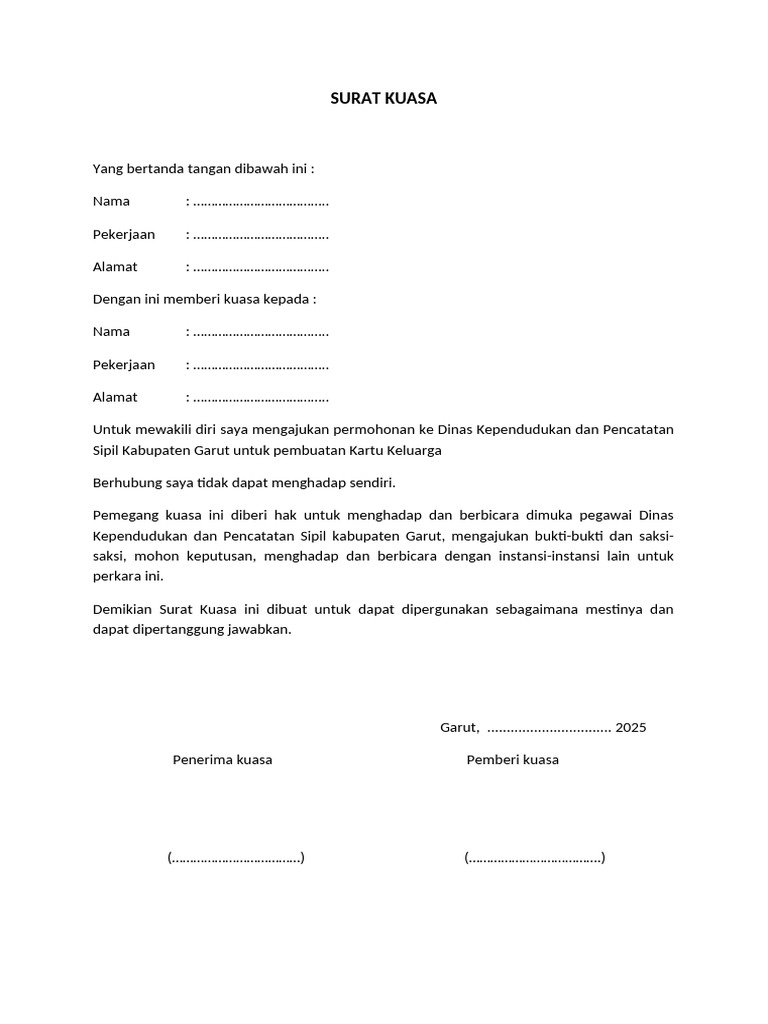 Surat Kuasa | PDF