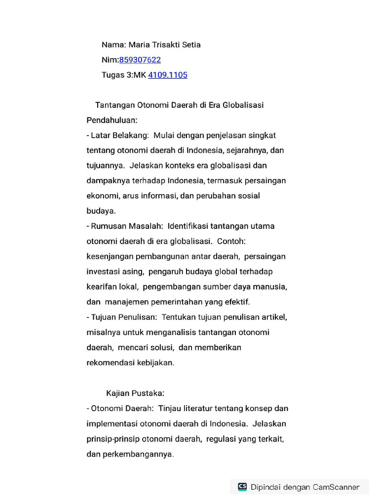 Tugas 3 MK 4109.1105 | PDF