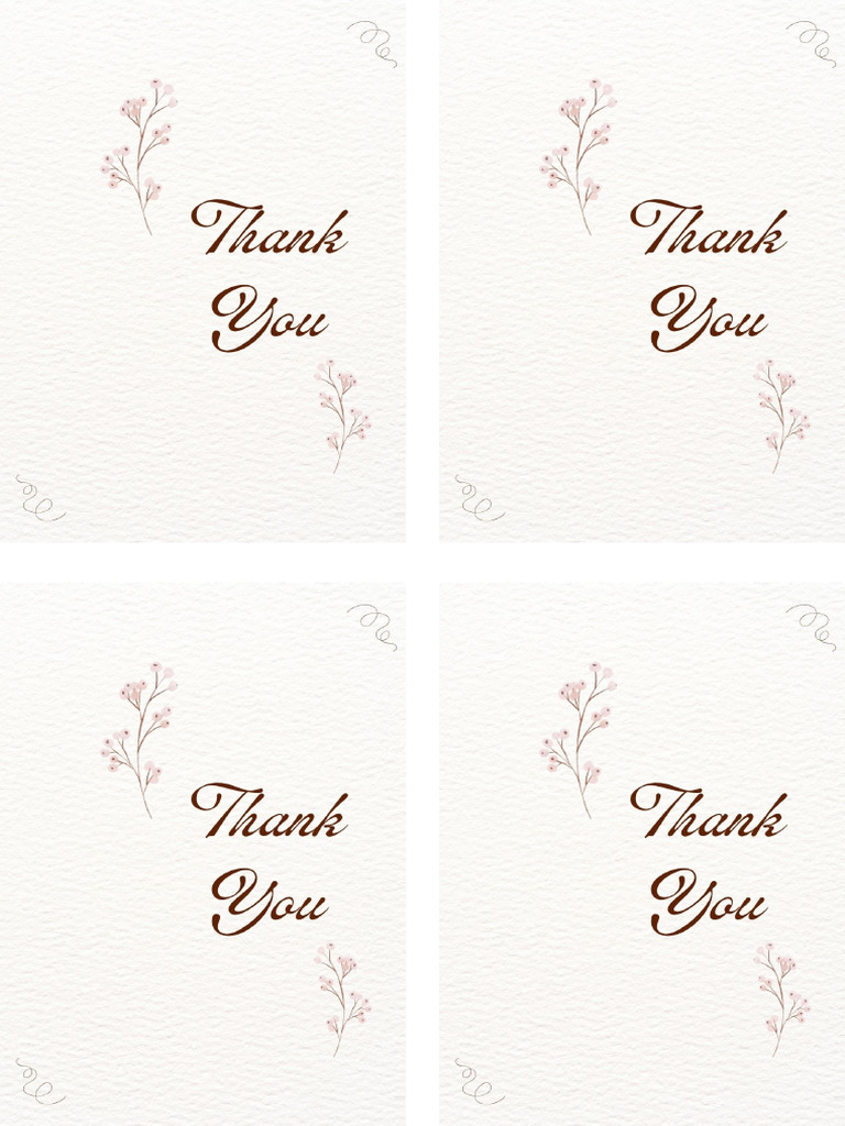 A3 Thank You Card | PDF
