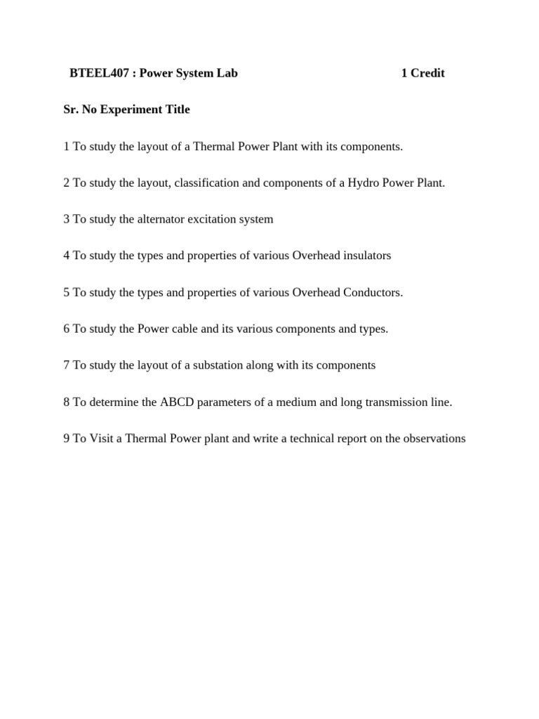 Ps Bteel407 Lab | PDF