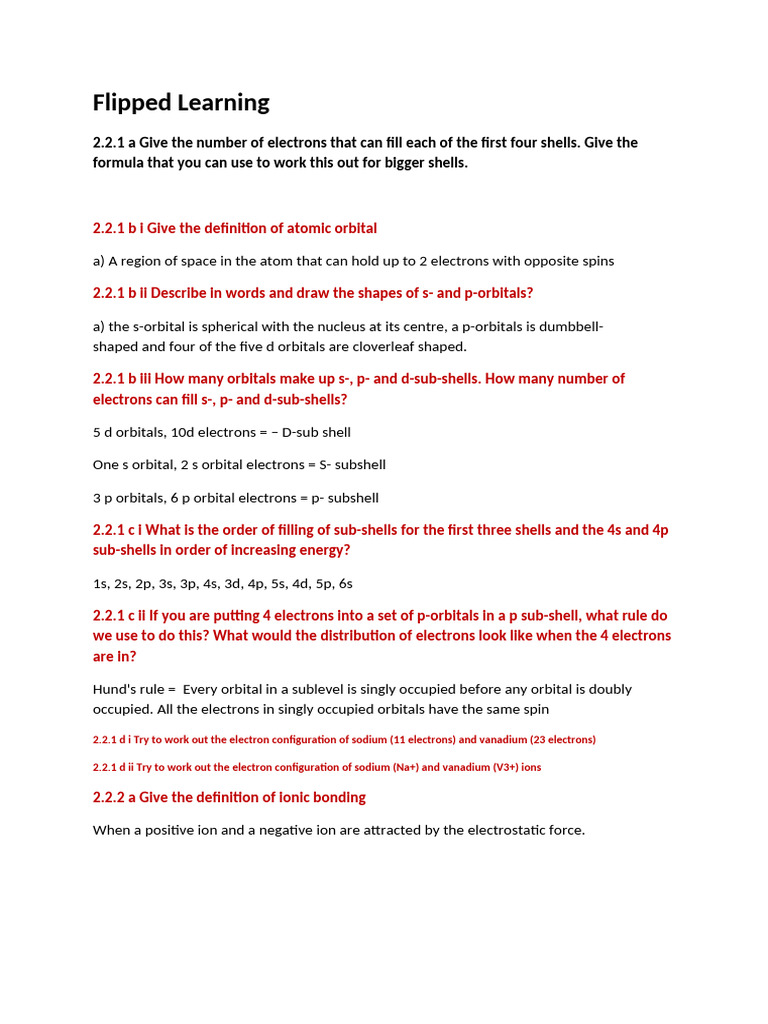 Flipped Learning - Chemistry | PDF