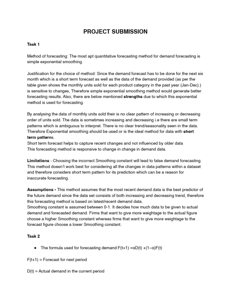 OPSCMProject Prabhat Bahukhandi | PDF | Forecasting | Statistical Inference