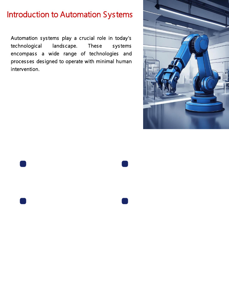 Unit1 Lecture 2 Requirement of Automation Systems | PDF | Automation | Safety