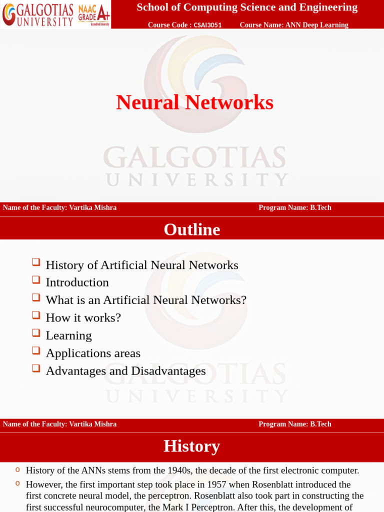 03 - Neural Networks | PDF | Neuron | Algorithms