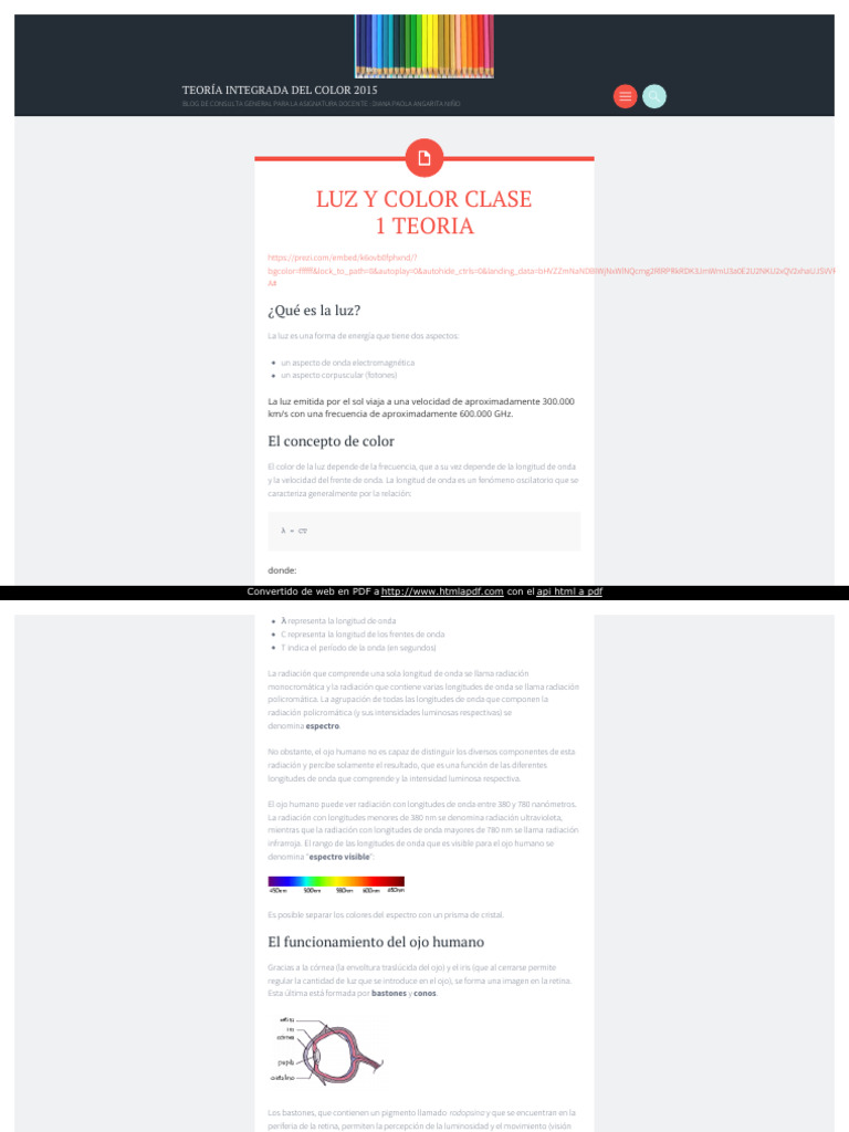 Teoría de la Luz y el Color | PDF | Color | Magenta
