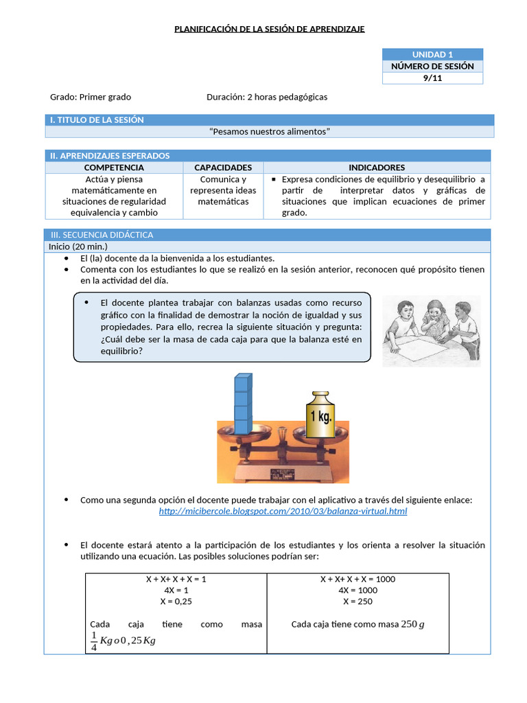 Mat1 U1 Sesion 09 | PDF | Ecuaciones | Matemáticas