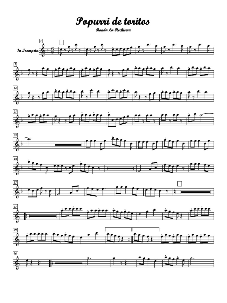 Popurri Toritos - Banda La Hechicera | PDF