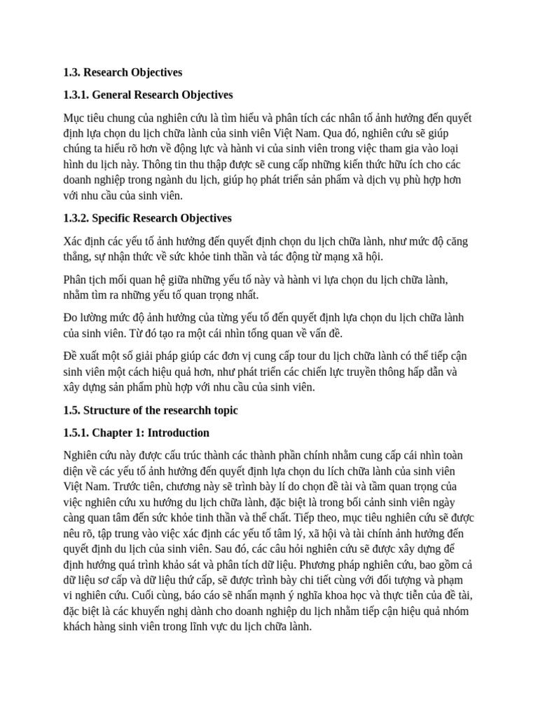 1.3. Research Objectives 1.3.1. General Research Objectives | PDF
