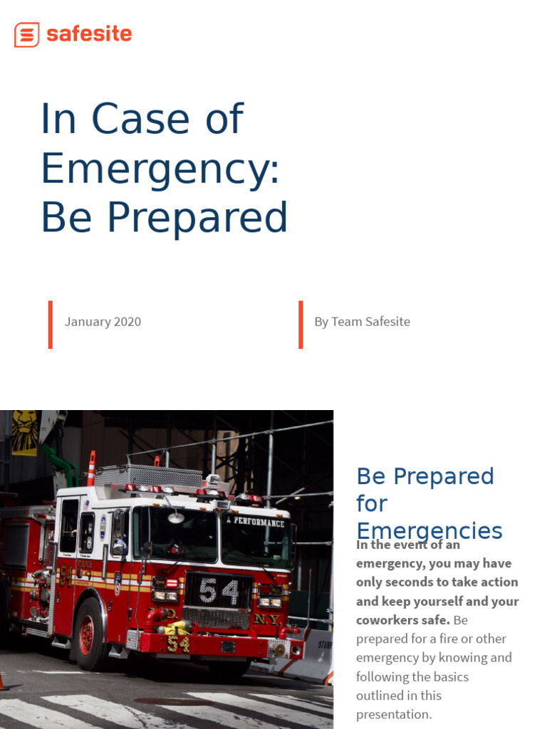 Fire and Emergency Preparedness Meeting | PDF | Emergency | Emergency ...