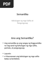 Semantika (Semantics) - Moring | PDF